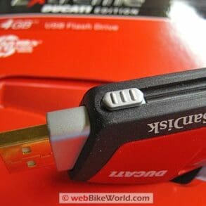 SanDisk Extreme Ducati USB Flash Drive - webBikeWorld