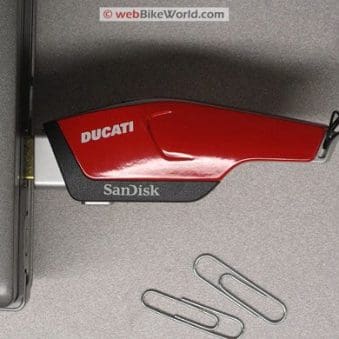 SanDisk Extreme Ducati USB Flash Drive - webBikeWorld