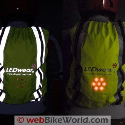 LEDWear LED Backpack Cover - webBikeWorld