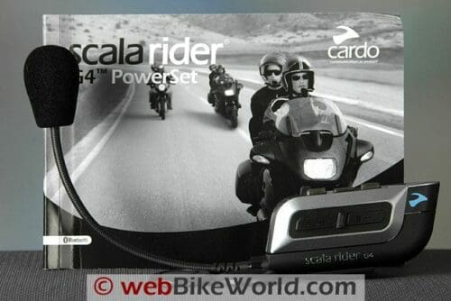 Scala Rider G4 Intercom - webBikeWorld