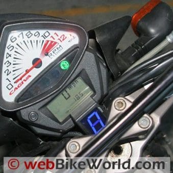 HealTech GIpro Gear Indicator - webBikeWorld