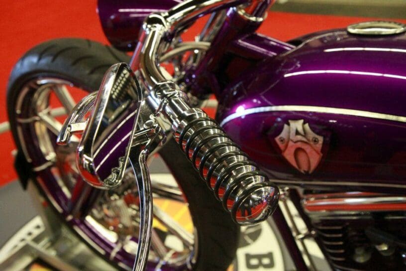 Purple Supercharged Board Tracker built by Arlen Ness of U.S.A.