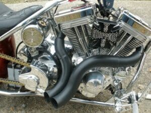 CFL#11 CANDY RED built by Garage Built Bikes of U.S.A.