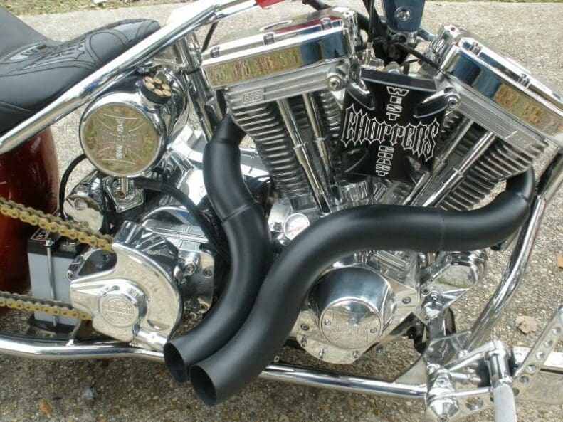 CFL#11 CANDY RED built by Garage Built Bikes of U.S.A.