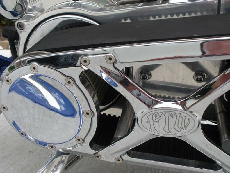 Blue Candy CFL built by West Coast Choppers - WCC of U.S.A.