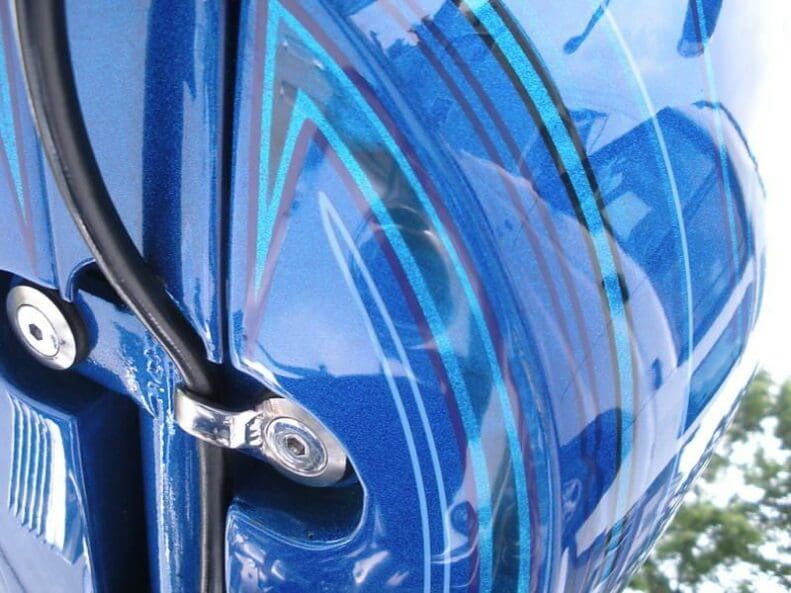 Blue Candy CFL built by West Coast Choppers - WCC of U.S.A.