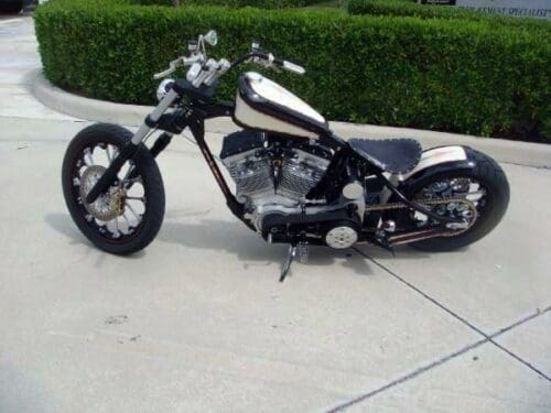 CFL 2 Black White built by West Coast Choppers - WCC of U.S.A.