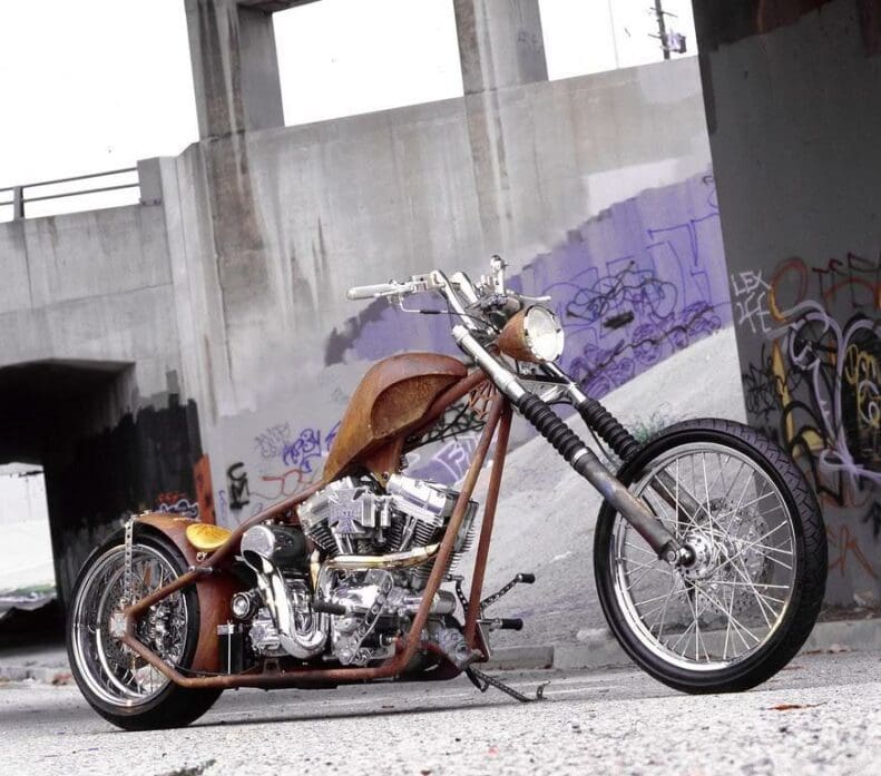 Chango Blanco CFL built by West Coast Choppers - WCC of U.S.A.