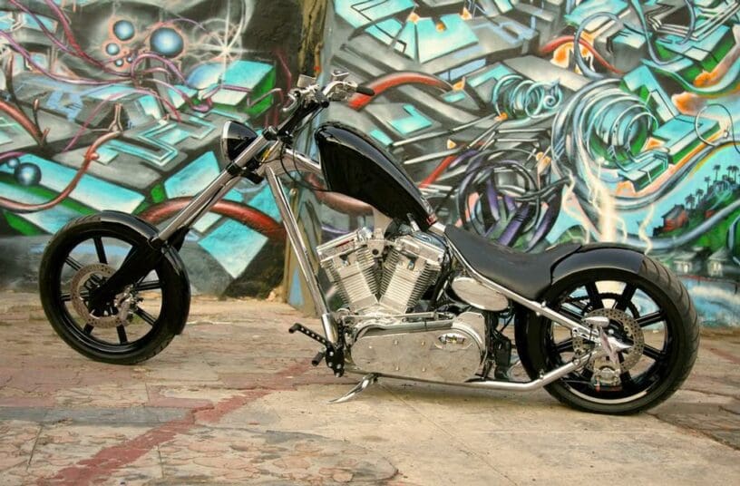 El Diablo Black Chrome built by West Coast Choppers - WCC of U.S.A.