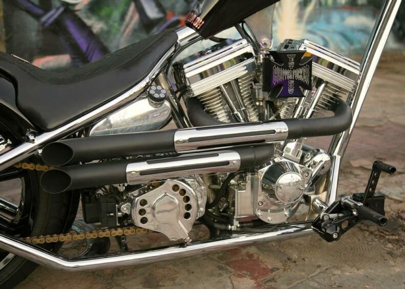 El Diablo Black Chrome built by West Coast Choppers - WCC of U.S.A.