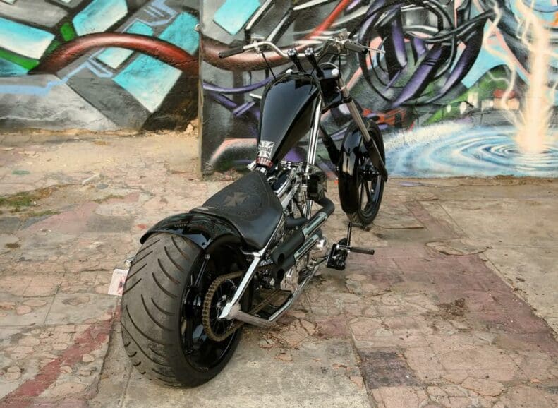 El Diablo Black Chrome built by West Coast Choppers - WCC of U.S.A.