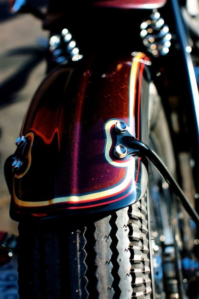KNUCKLE BLACK-RED built by West Coast Choppers - WCC of U.S.A.