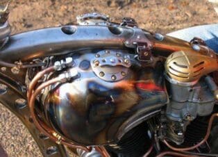 Burning Steel built by Red Barron Choppers Belgium of Belgium
