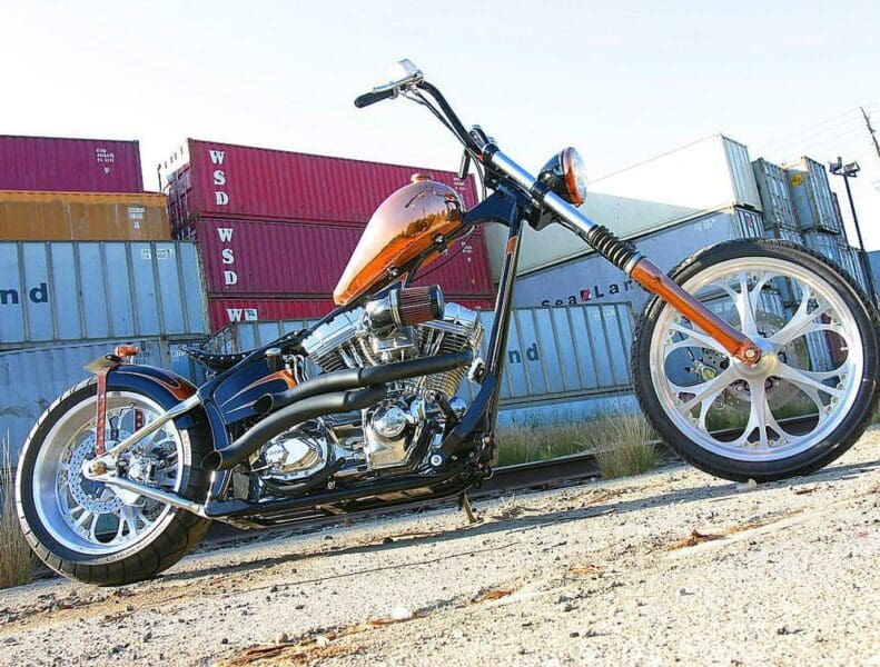 50's Copper Hardtail built by West Coast Choppers - WCC of U.S.A.