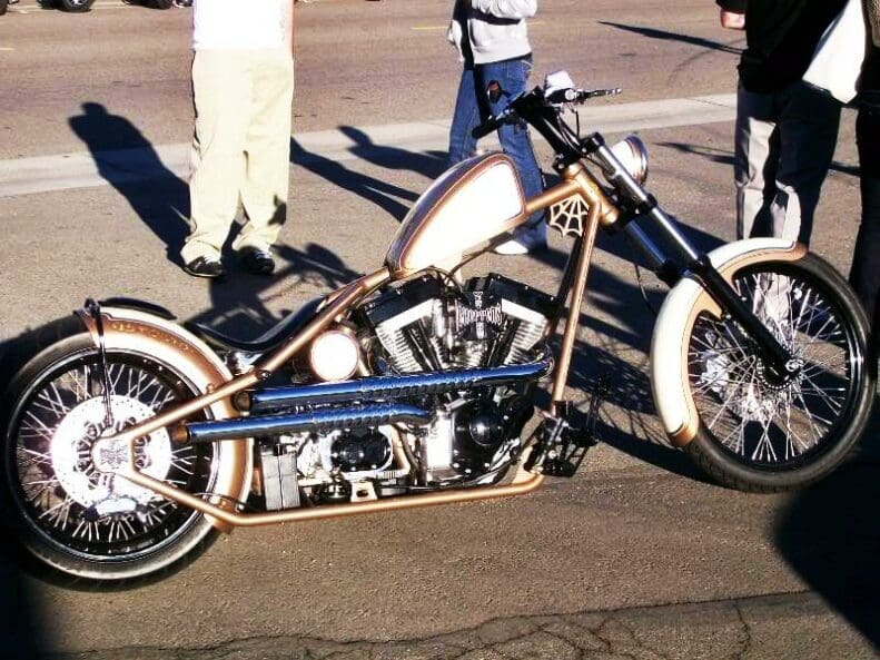 CFL 2up Brown built by West Coast Choppers - WCC of U.S.A.