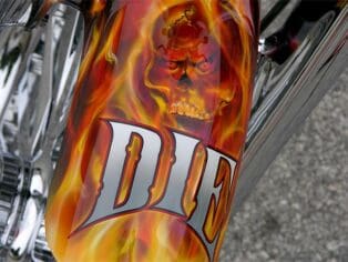 Undertakers El Diablo built by West Coast Choppers - WCC of U.S.A.