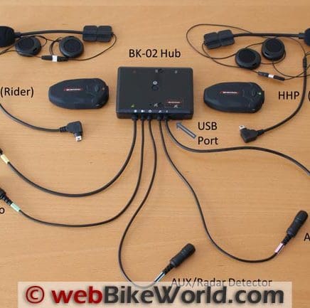 BikeComm BK02 Motorcycle Communications System - webBikeWorld