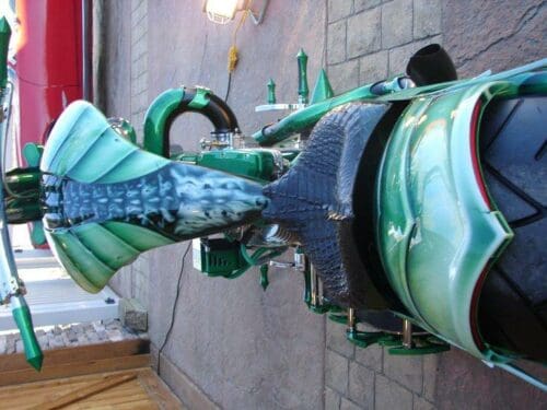 Predasaurus built by Garage Built Bikes of U.S.A.