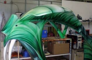 Predasaurus built by Garage Built Bikes of U.S.A.