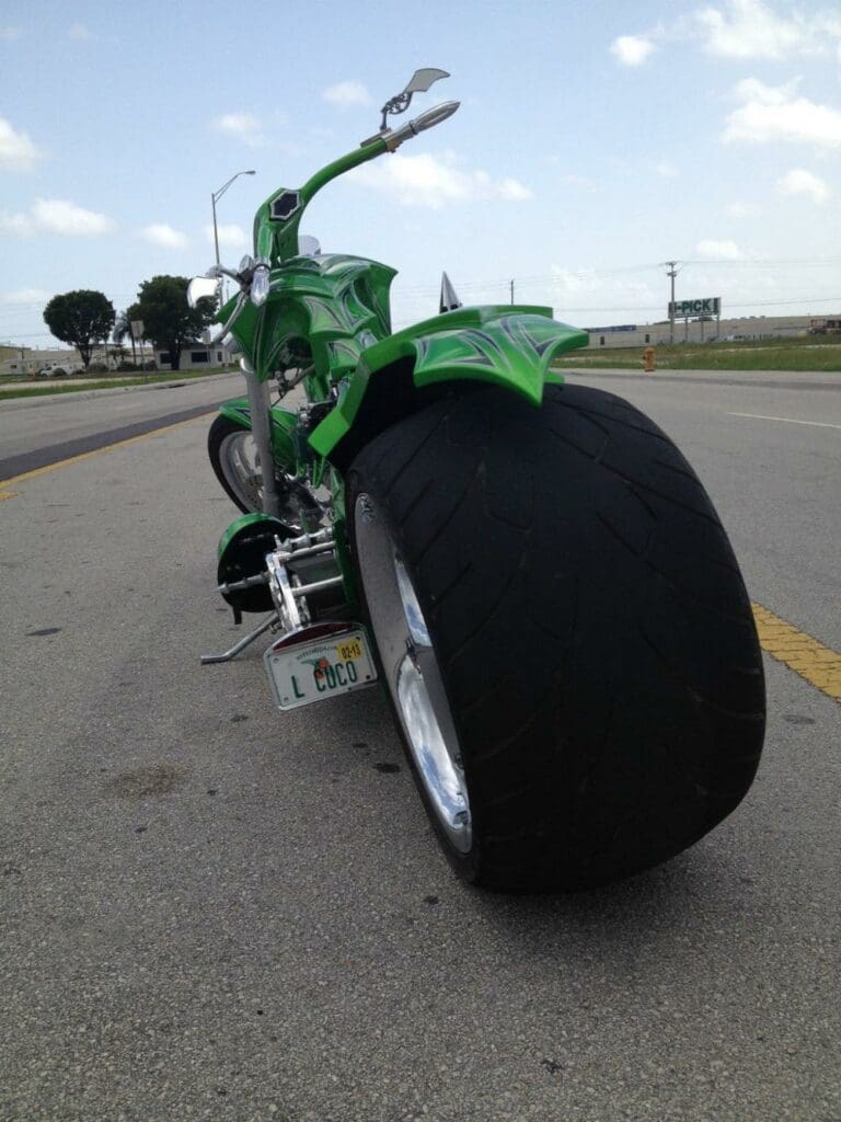 Green Dragon built by Miami Choppers of U.S.A.