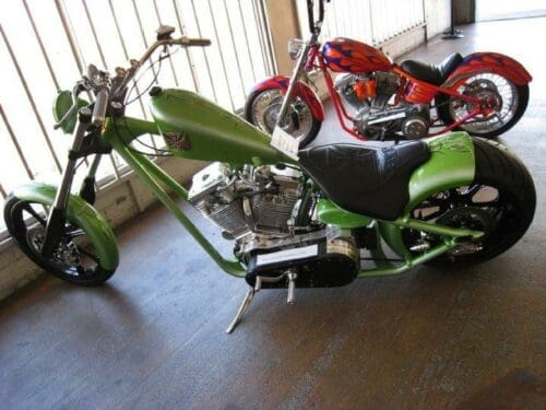el diablo greened out built by West Coast Choppers - WCC of U.S.A.