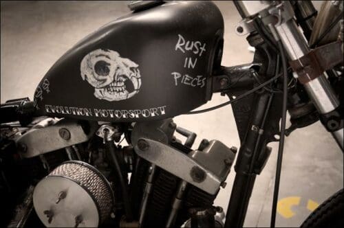 1969 Harley Rat Bobber built by Evolution Custom Ind of Australia