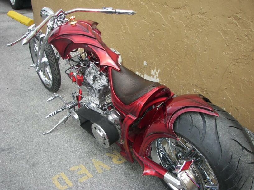 Red Dragon built by Miami Choppers of U.S.A.