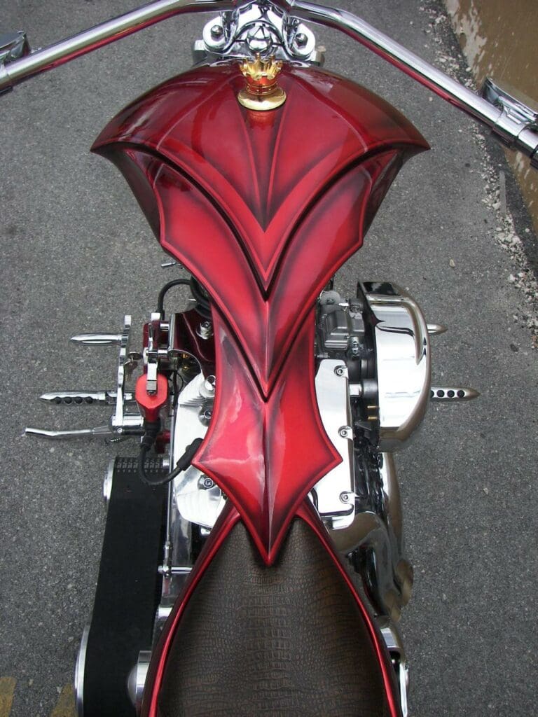 Red Dragon built by Miami Choppers of U.S.A.