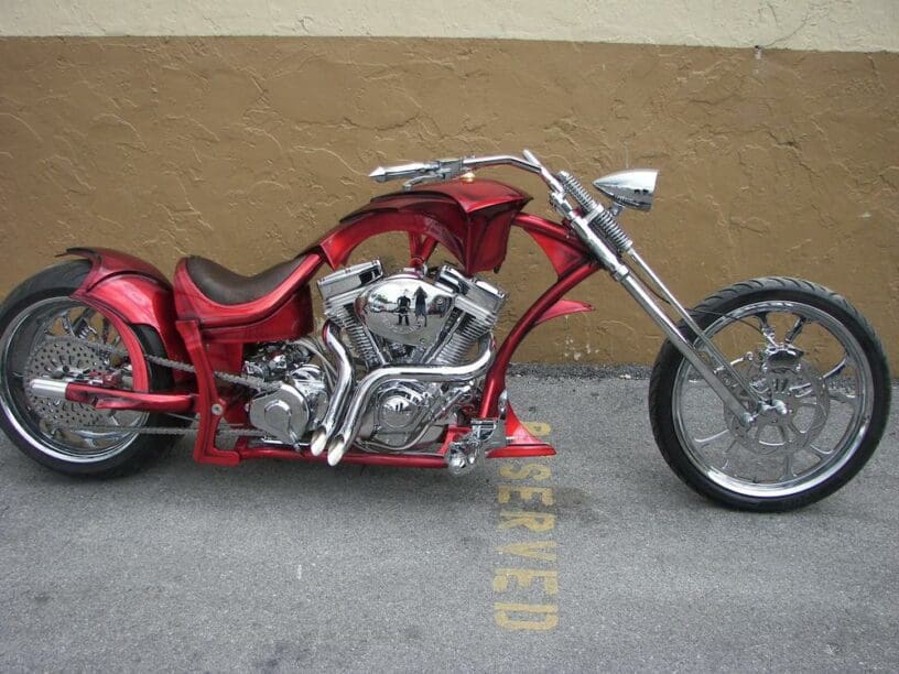 Red Dragon built by Miami Choppers of U.S.A.