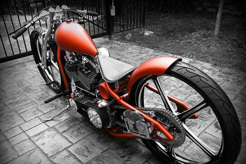 31 Board Tracker built by Rods & Rides Motorcycle Company of U.S.A.