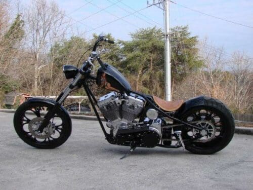 CFL Black Pin Up built by West Coast Choppers - WCC of U.S.A.