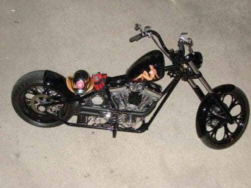 CFL Black Pin Up built by West Coast Choppers - WCC of U.S.A.