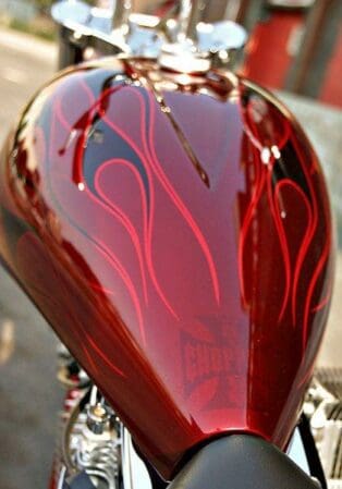 El Diablo Candy Red Flames 2002 built by West Coast Choppers - WCC of U ...