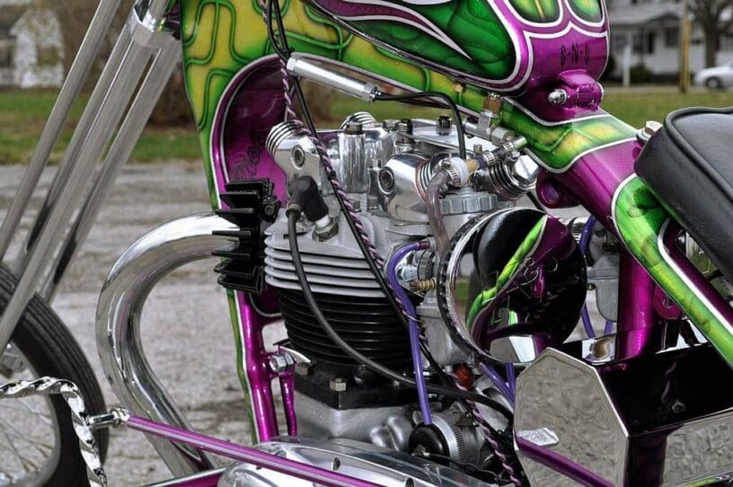 Pre-Unit Triumph built by Court House Customs of U.S.A.