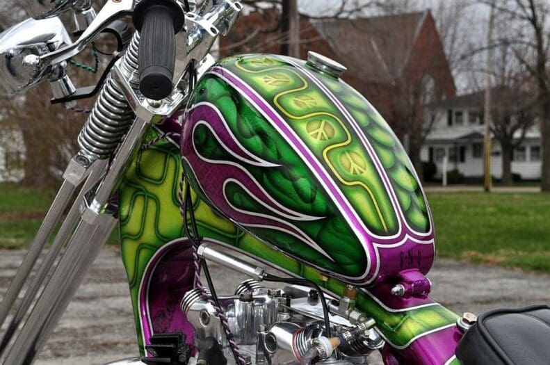 Pre-Unit Triumph built by Court House Customs of U.S.A.