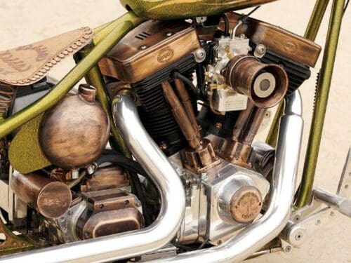 Copper built by Insane Custom Cycles of U.S.A.