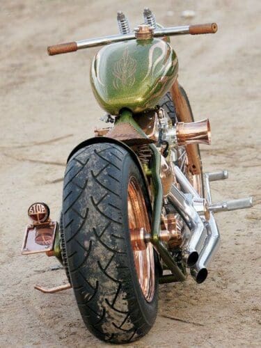 Copper built by Insane Custom Cycles of U.S.A.