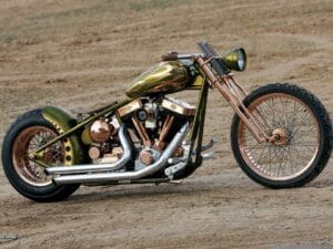 Copper built by Insane Custom Cycles of U.S.A.