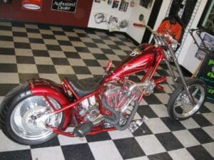 Budweiser Bud Bike built by New England Choppers of U.S.A.