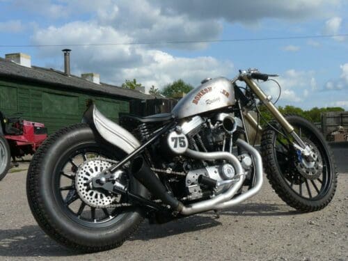 Sportster Racers built by Boneshaker Choppers of England