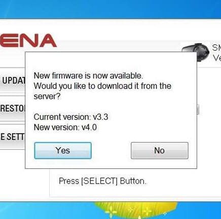 Sena SMH10 4.0 Firmware Update - webBikeWorld