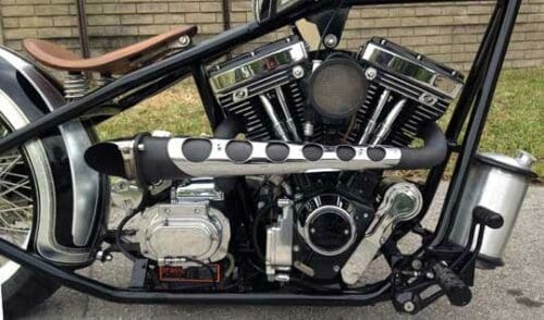 Black & Silver Bobber built by Thug Custom Cycles of U.S.A.