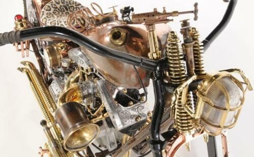 Steampunk built by Gravesend Cycles Copper Mike of U.S.A.