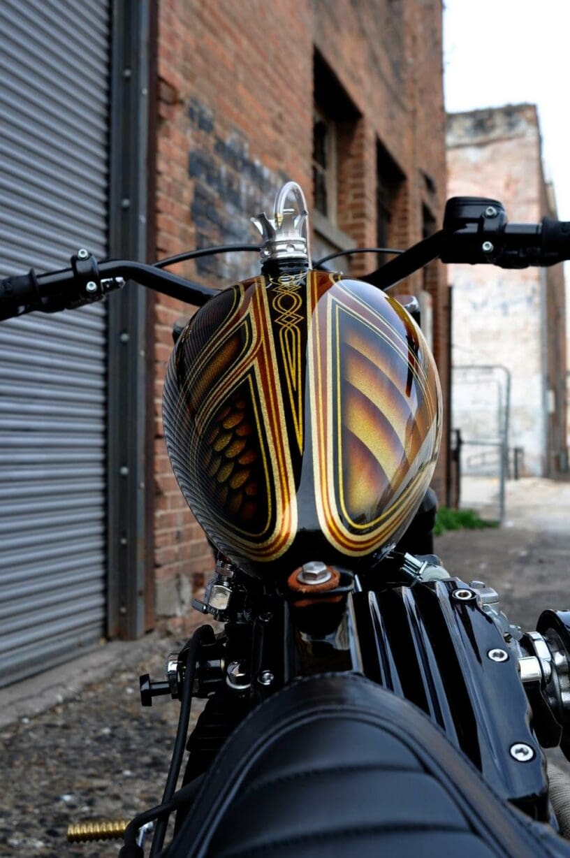 Chop Bob & Roll FXST built by Maindrive Cycle of U.S.A.