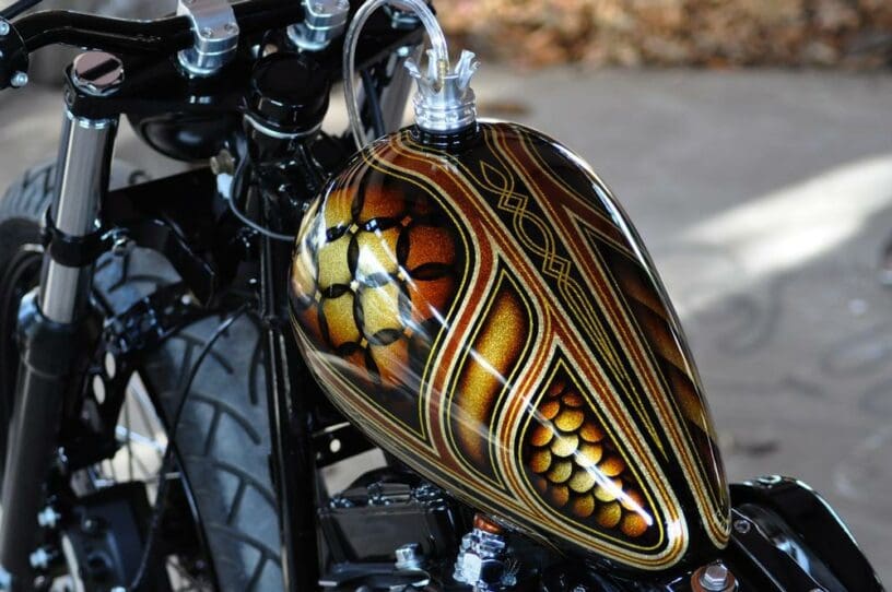 Chop Bob & Roll FXST built by Maindrive Cycle of U.S.A.