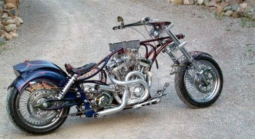 Double Cross built by Ron Finch's Custom Styled Cycles of U.S.A.