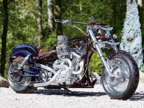 Double Cross built by Ron Finch's Custom Styled Cycles of U.S.A.