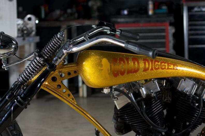 Gold Digger built by Voodoo Choppers of U.S.A.