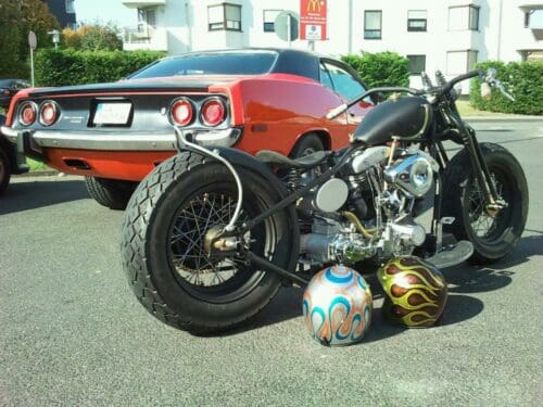 Deathfield Shovelhead built by Deathfield Choppers of Germany