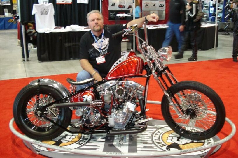 Lil Red Hot Rod Freddie Arnold built by Garage Built Bikes of U.S.A.